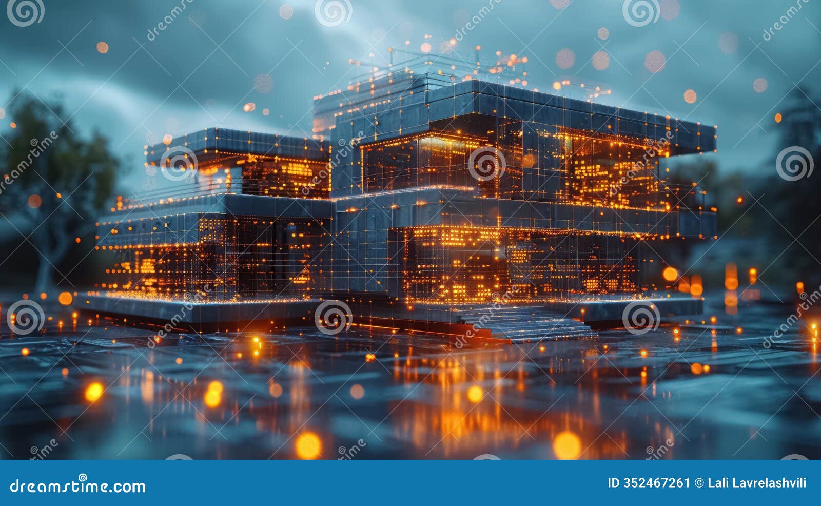 Digital Building Information Modeling (BIM) Technology Stock ...