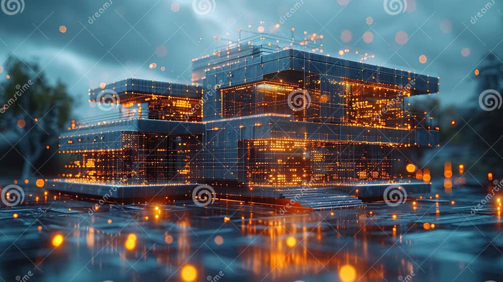 Digital Building Information Modeling (BIM) Technology Stock ...