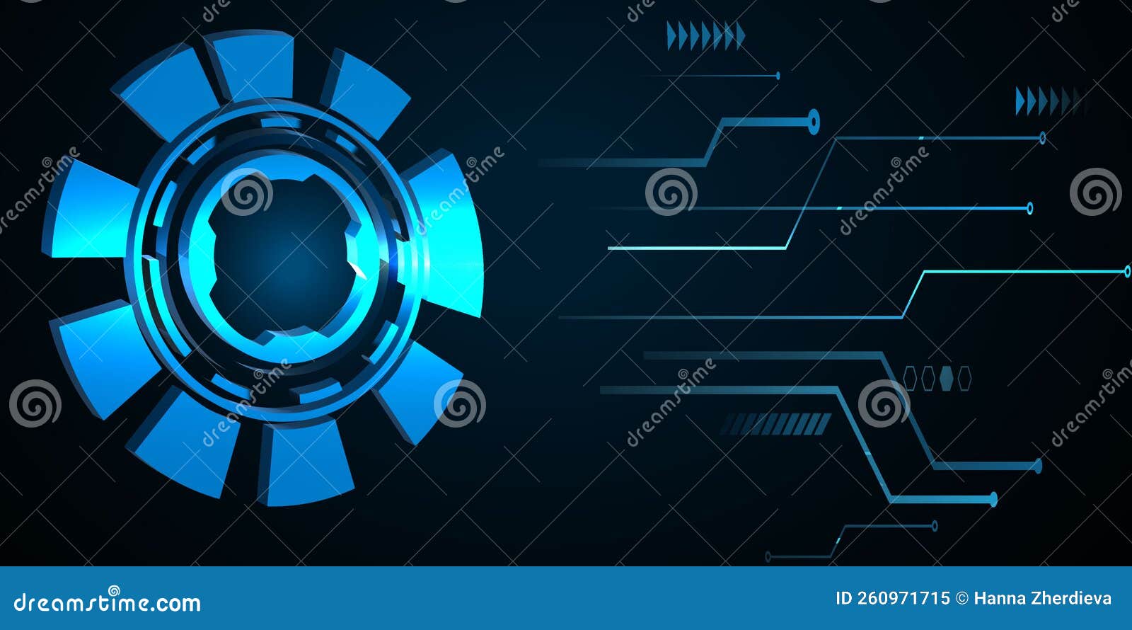 Digital Business.circle Tech with High Speed Movement Design Stock ...