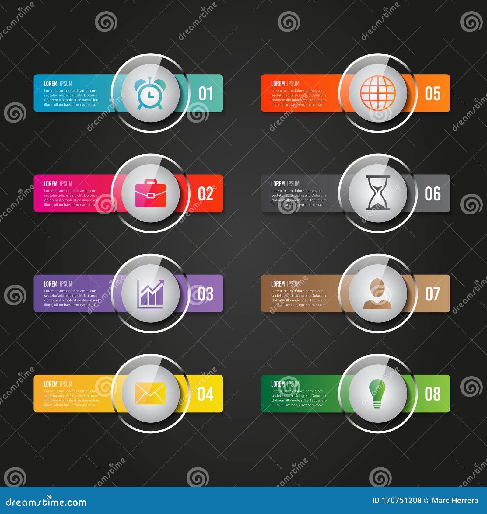 Digital Business Infographic Vector Design Stock Vector - Illustration ...