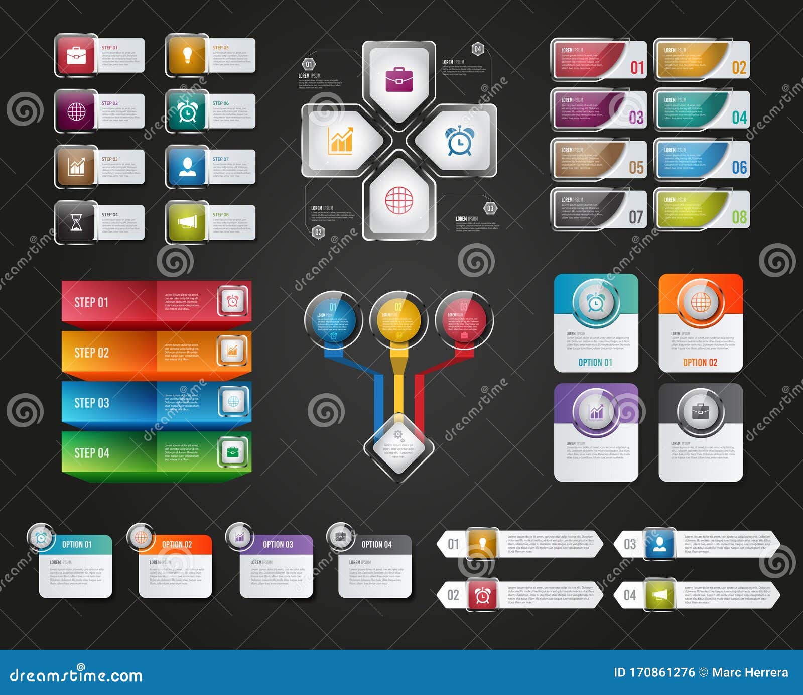 Digital Business Infographic Vector Design Stock Illustration ...