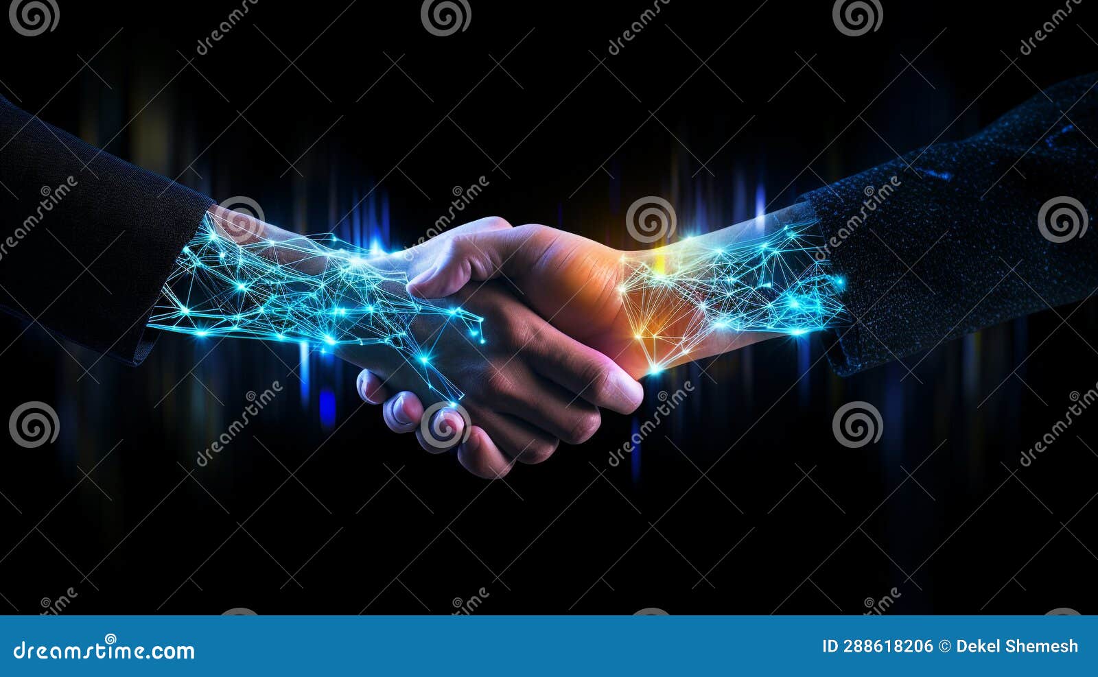 Digital Business Interaction: Interface Designs & Handshakes Stock ...