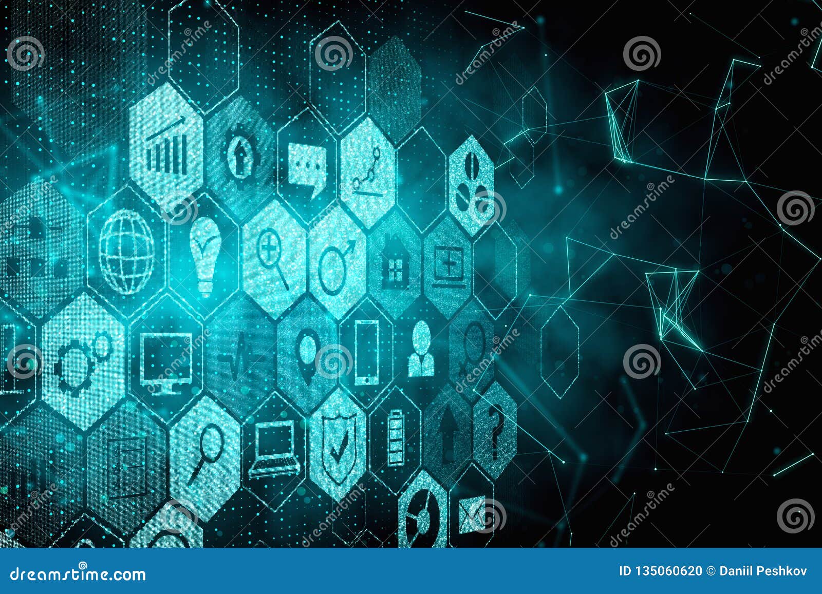 Digital Business Interface Texture Stock Illustration - Illustration of ...