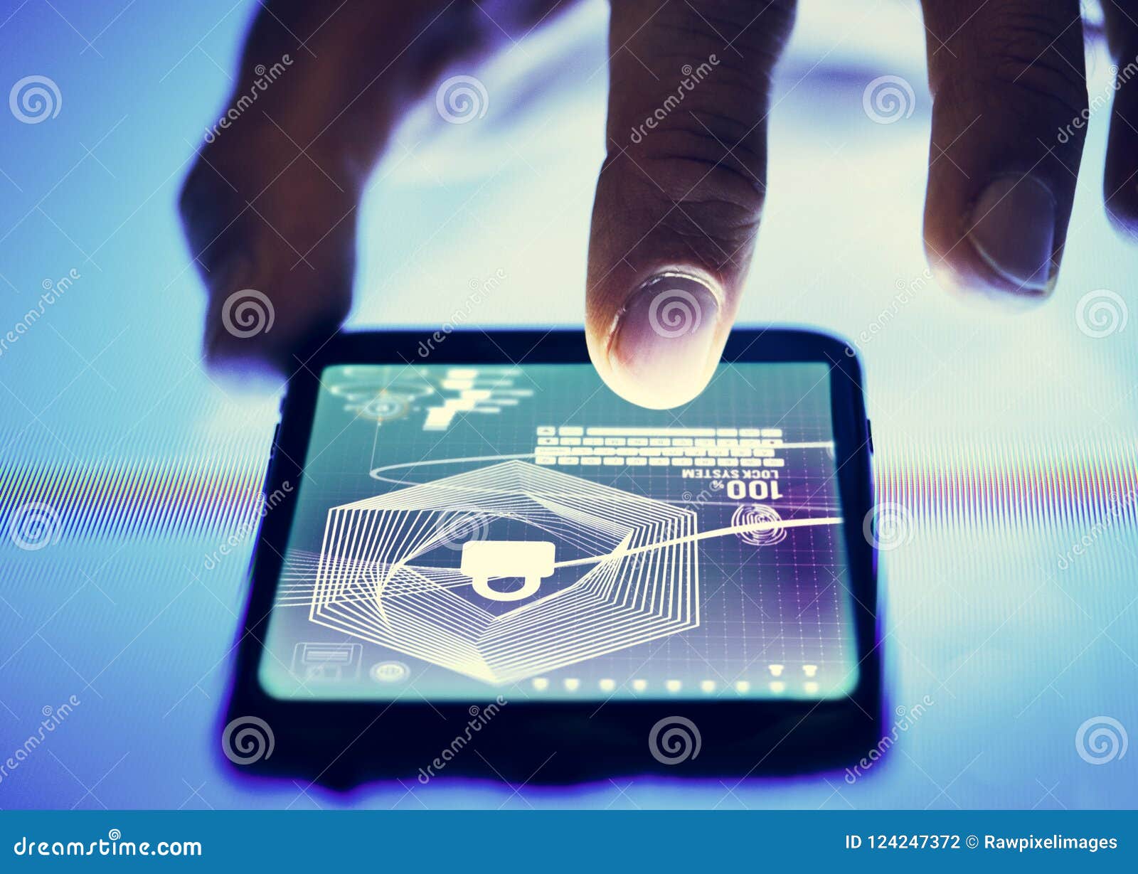 Digital Business Platform on Mobile Stock Photo - Image of icon, screen ...