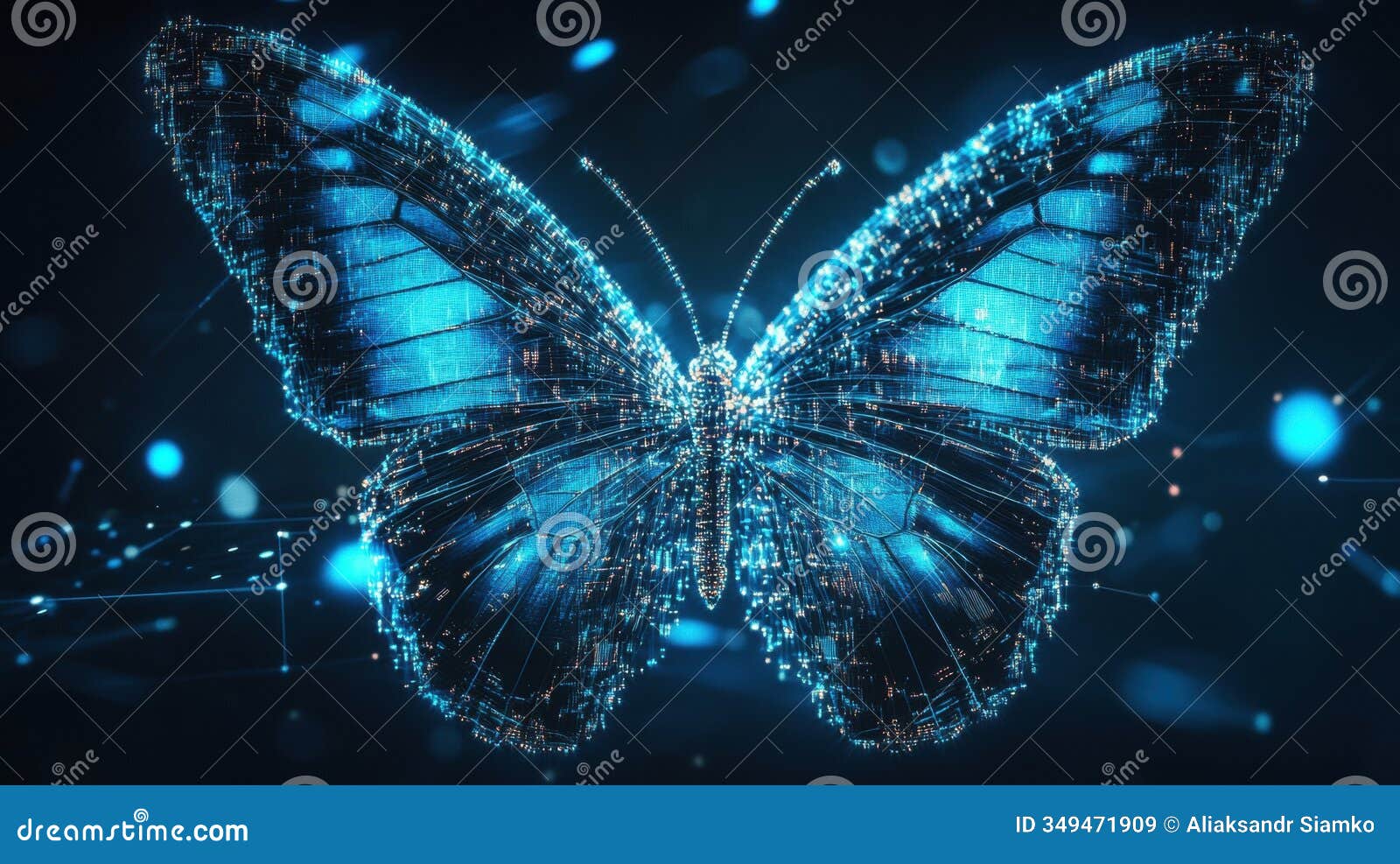 Digital Butterfly Wings Represent Innovation and Transformation in ...