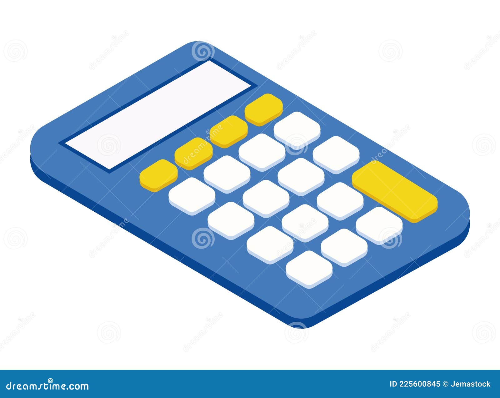 Digital calculator math stock vector. Illustration of digital - 225600845