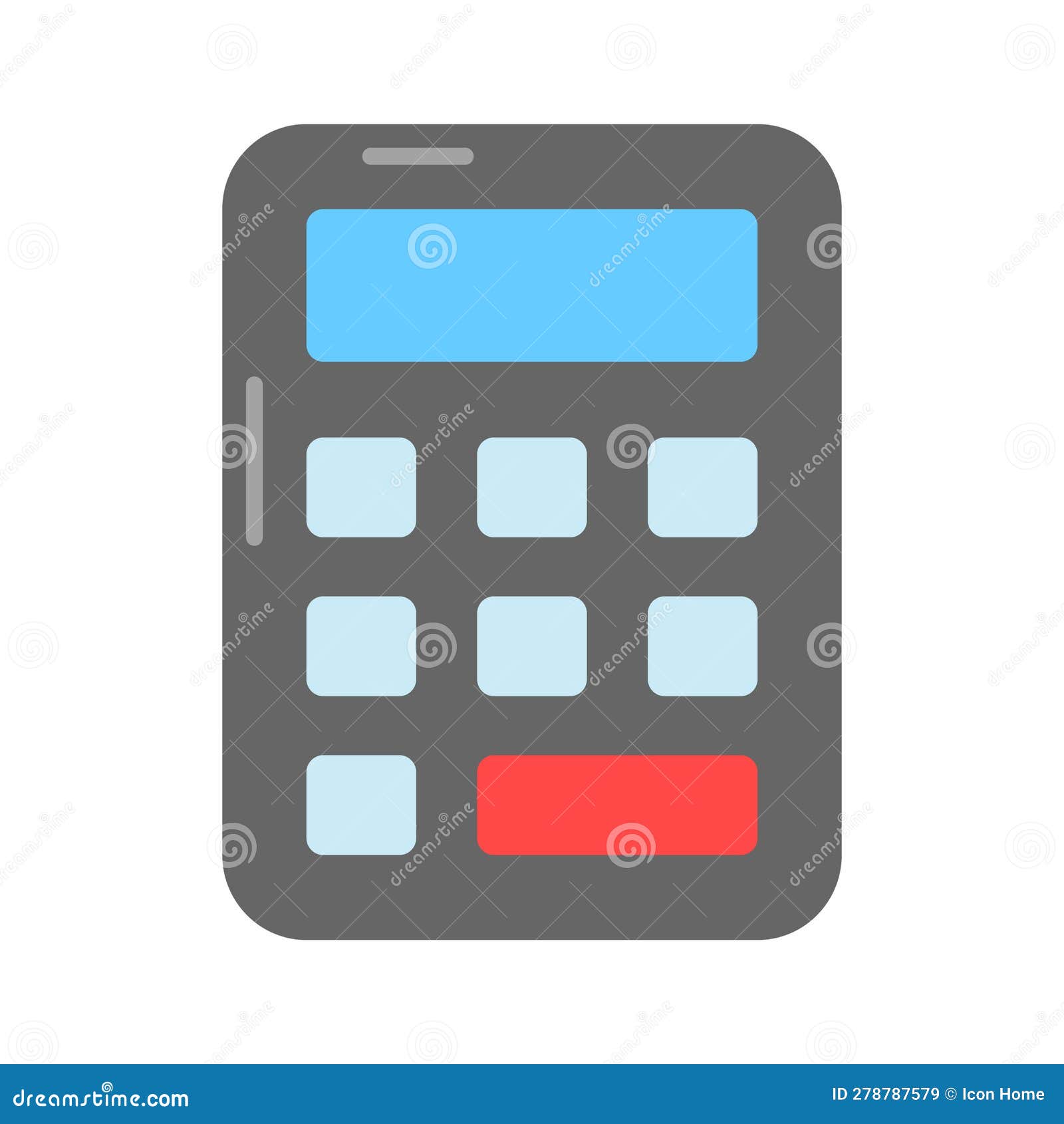Digital Calculator Vector Design, Mathematical Calculation Equipment in ...