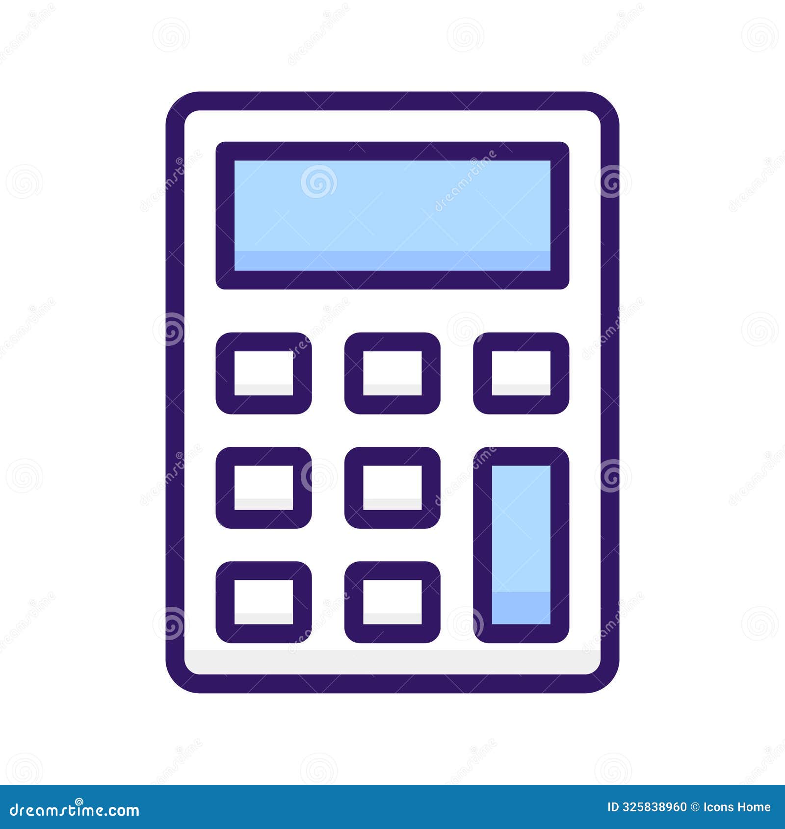 Digital Calculator Vector Design, Mathematical Calculation Equipment in ...