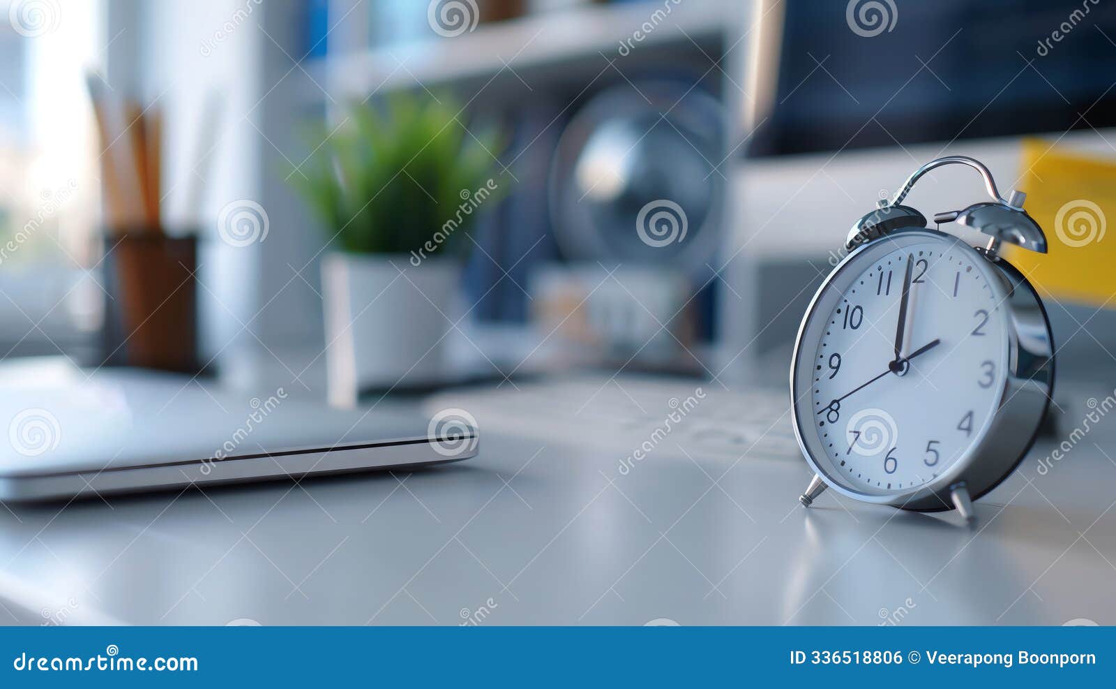 Digital Calendar Display on a Work Desk Stock Illustration ...