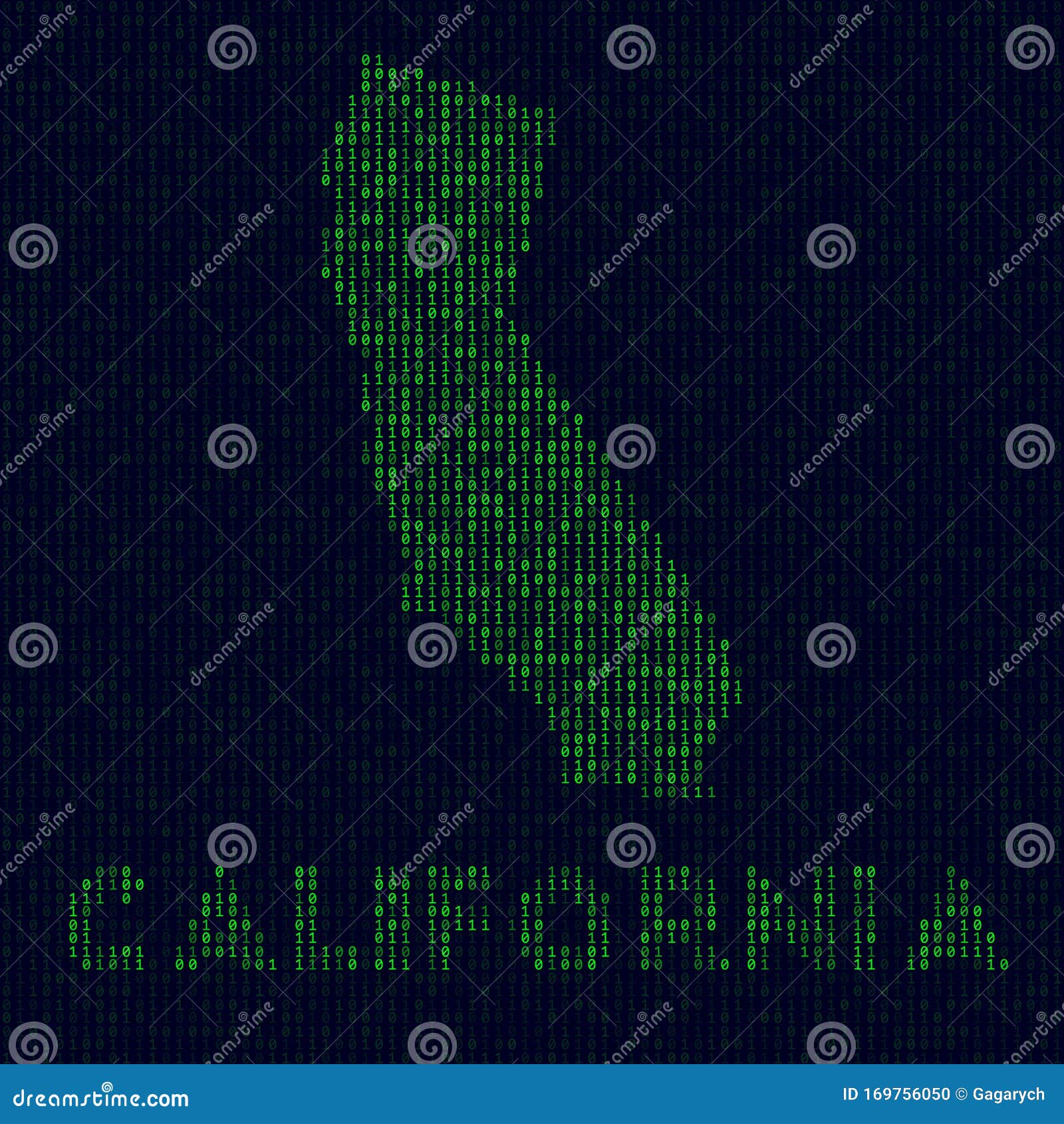 Digital California logo. stock vector. Illustration of communication ...