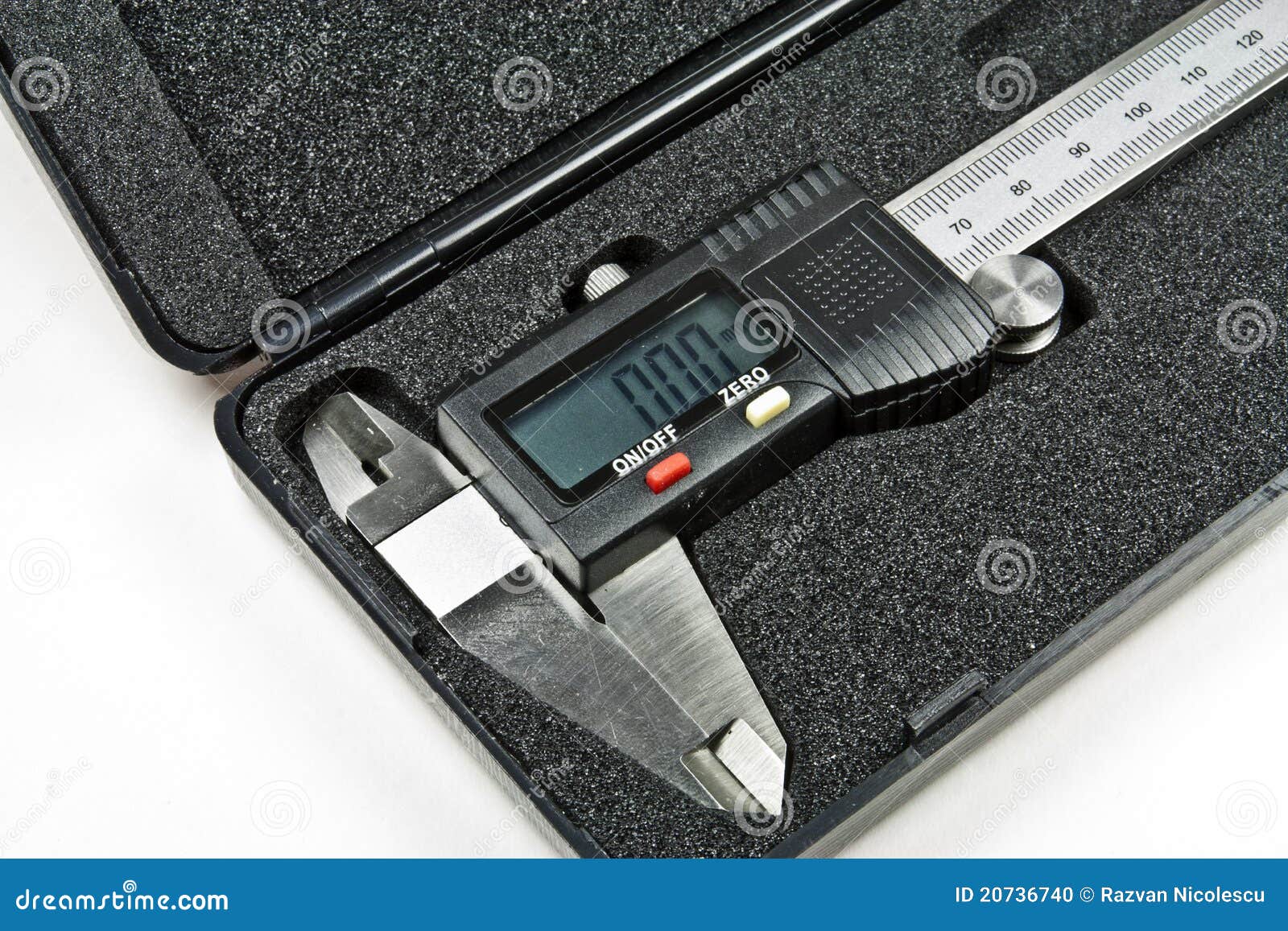 Digital caliper stock photo. Image of measuring, caliper - 20736740