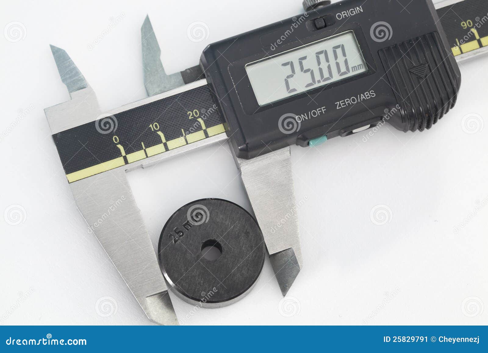 Digital Caliper stock image. Image of chiffres, gauge - 25829791