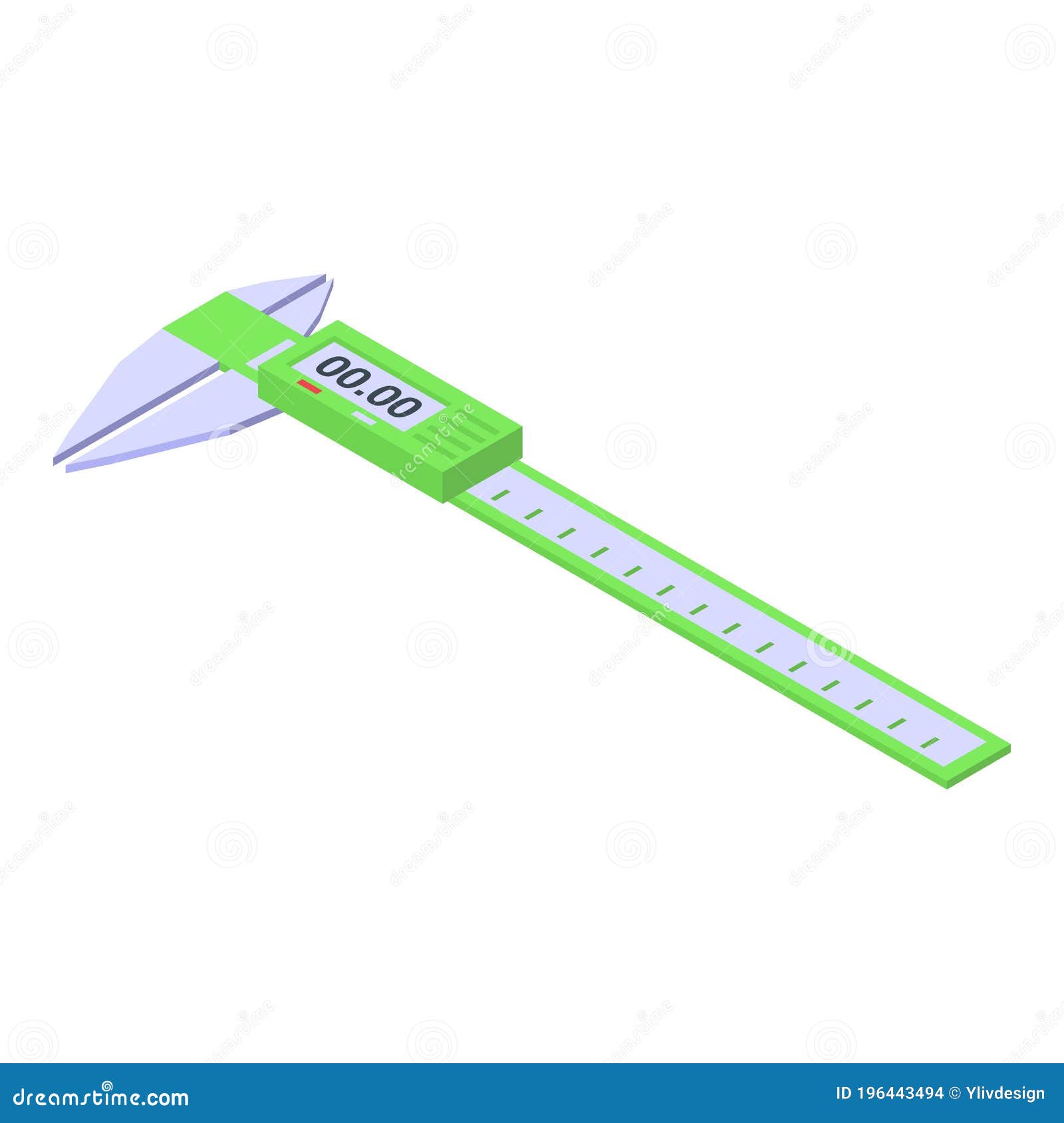 Digital Caliper Icon, Isometric Style Stock Vector - Illustration of ...