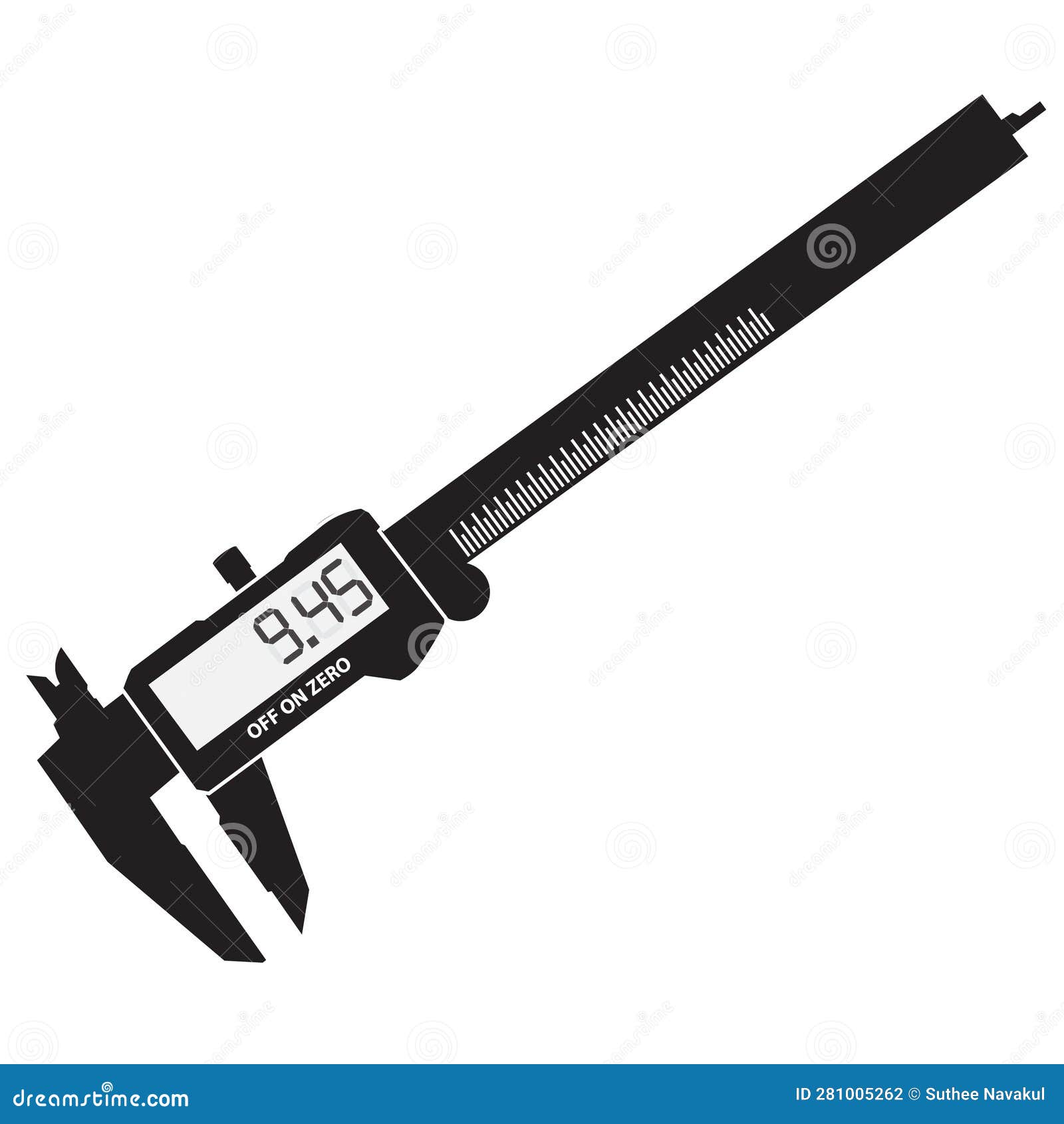 Digital Caliper And Dial Caliper. Thin Line Icons Vector Illustration ... Digital Caliper And Dial Caliper. Thin Line Icons Vector Illustration ...