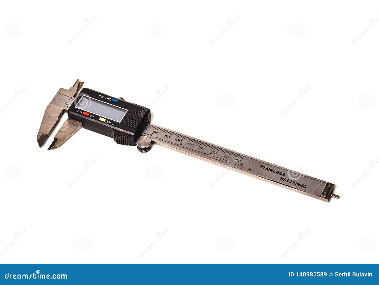 Digital Caliper Isolated on a White Background Stock Image - Image of ...