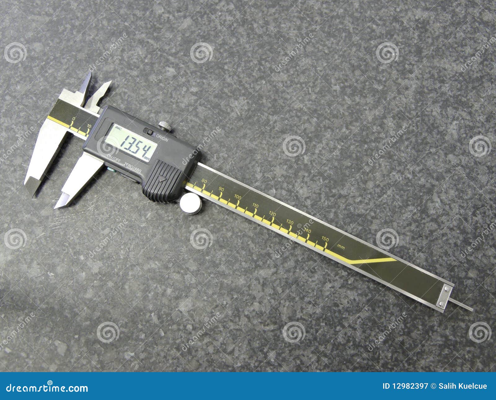 Digital calipers stock image. Image of tool, high, measured - 12982397