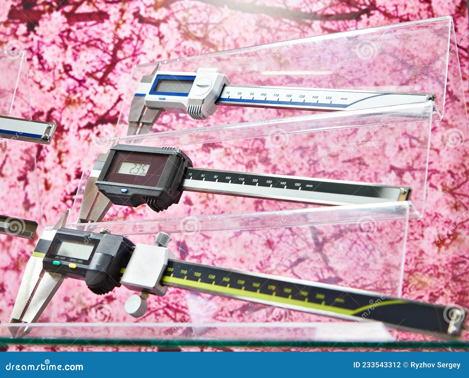 Digital calipers in store stock photo. Image of measuring - 233543312