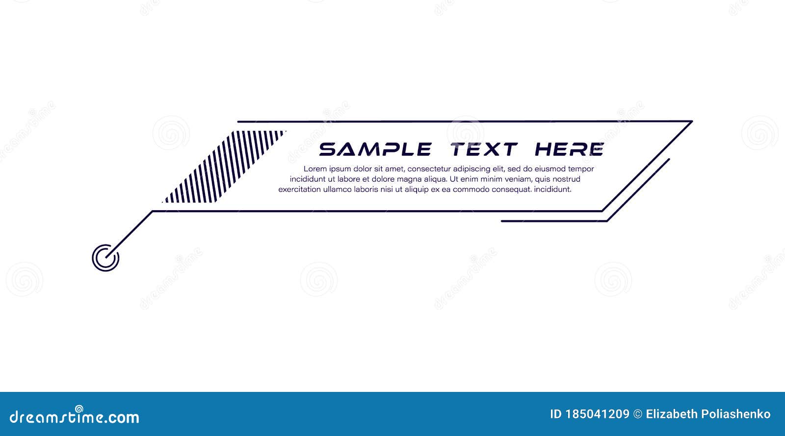 Digital Callouts Titles.Layout Element For Web, Brochure, Presentation ...