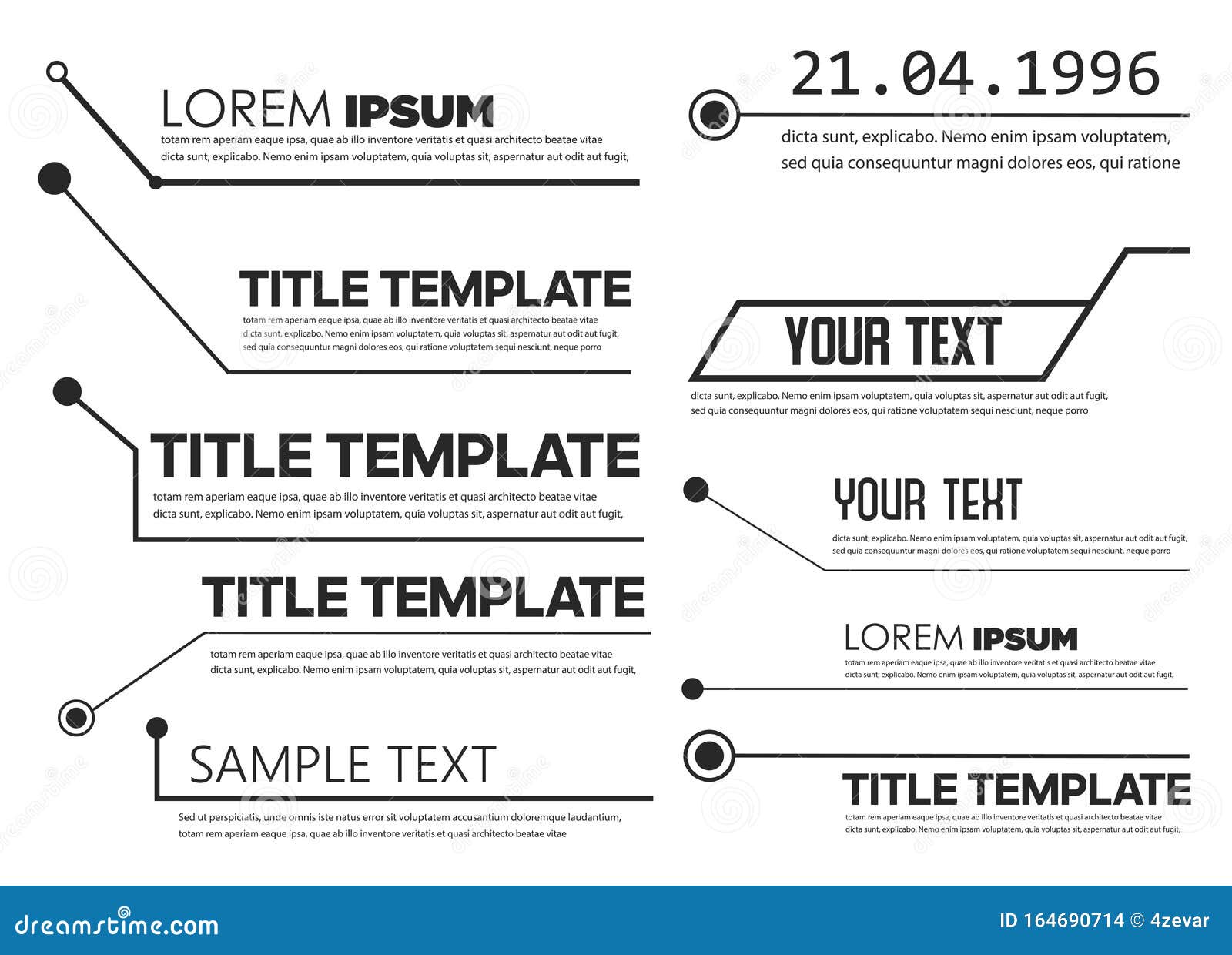 Set Of Callouts Titles Template. Callouts Titles Elements For Web ...