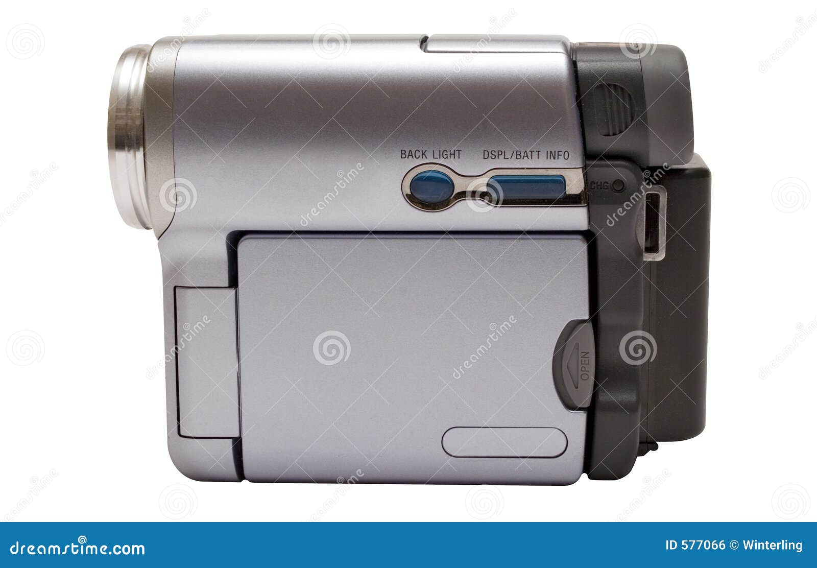 Digital Camcorder W/ Path (Side View) Stock Photo - Image of minidv ...