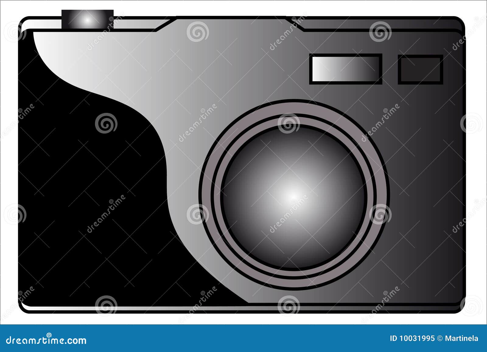 Digital camera stock illustration. Illustration of technology - 10031995
