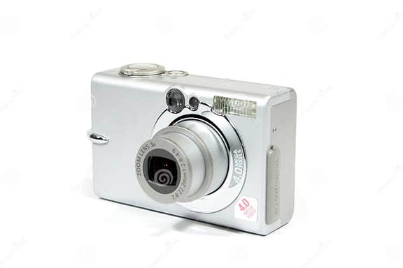 Digital camera stock photo. Image of silver, zoom, snap - 2532784