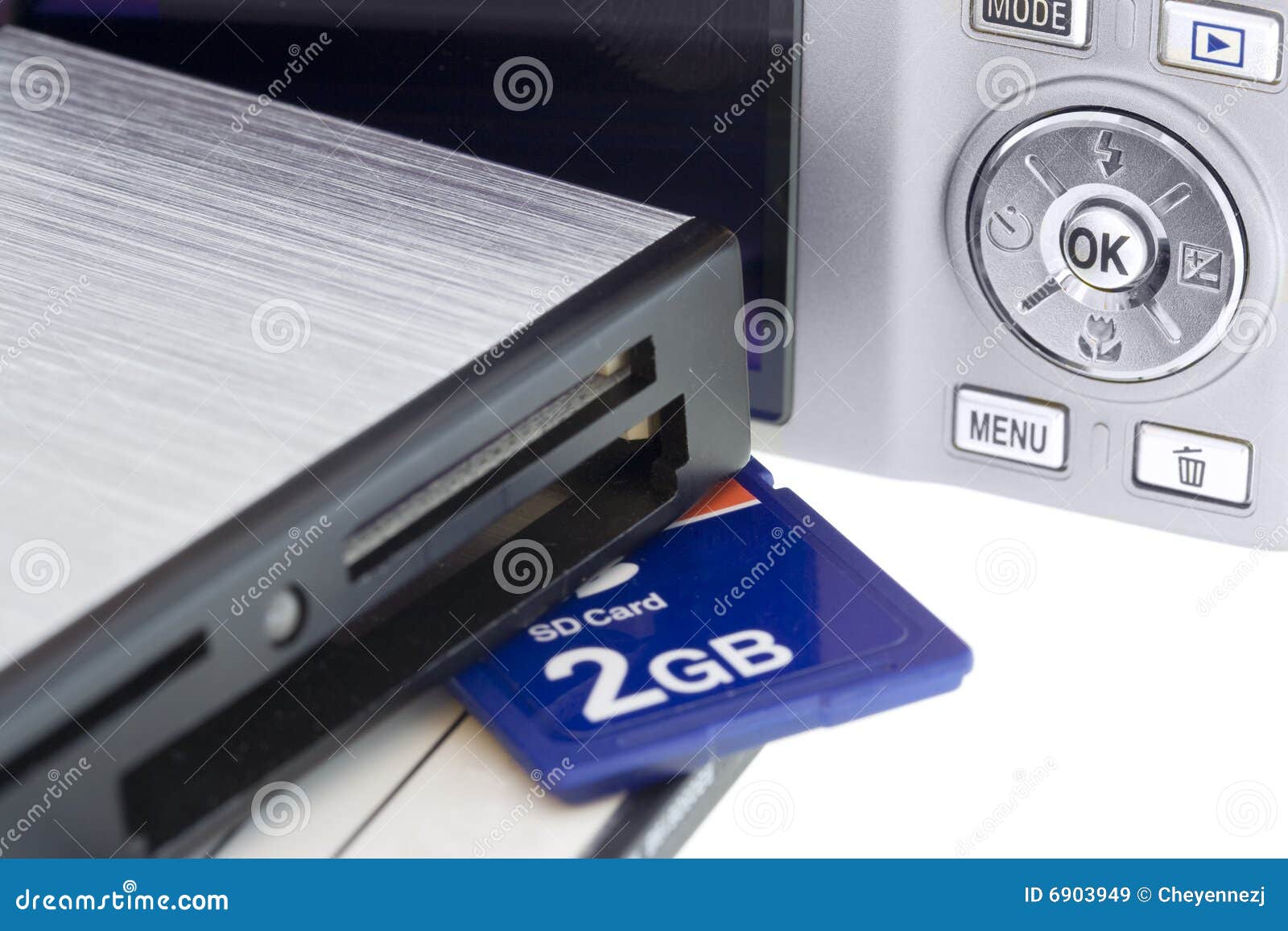 Digital camera stock image. Image of flash, storage, silver - 6903949