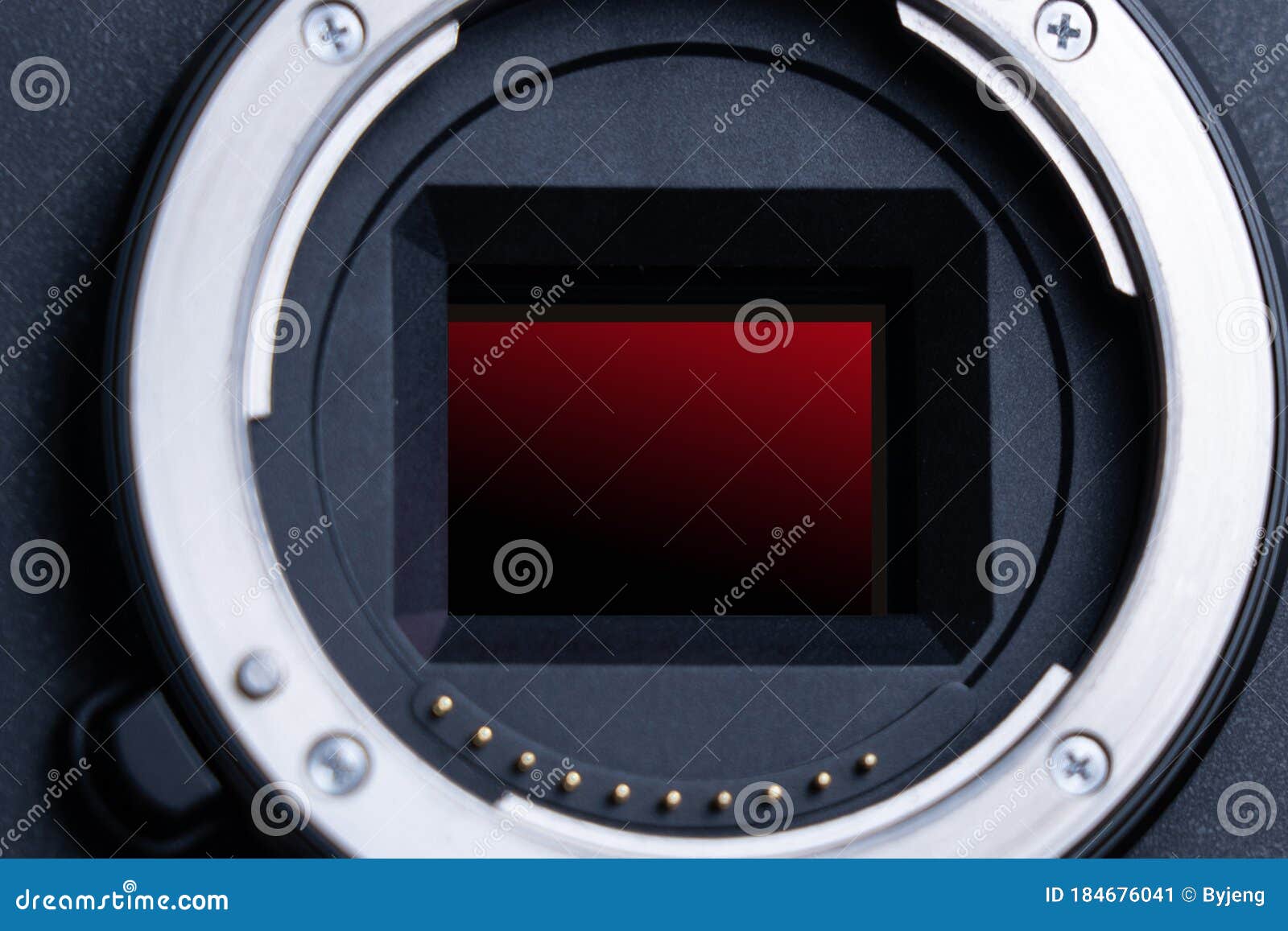 Digital Camera APS-C Sensor and Lens Mount Stock Image - Image of lens ...