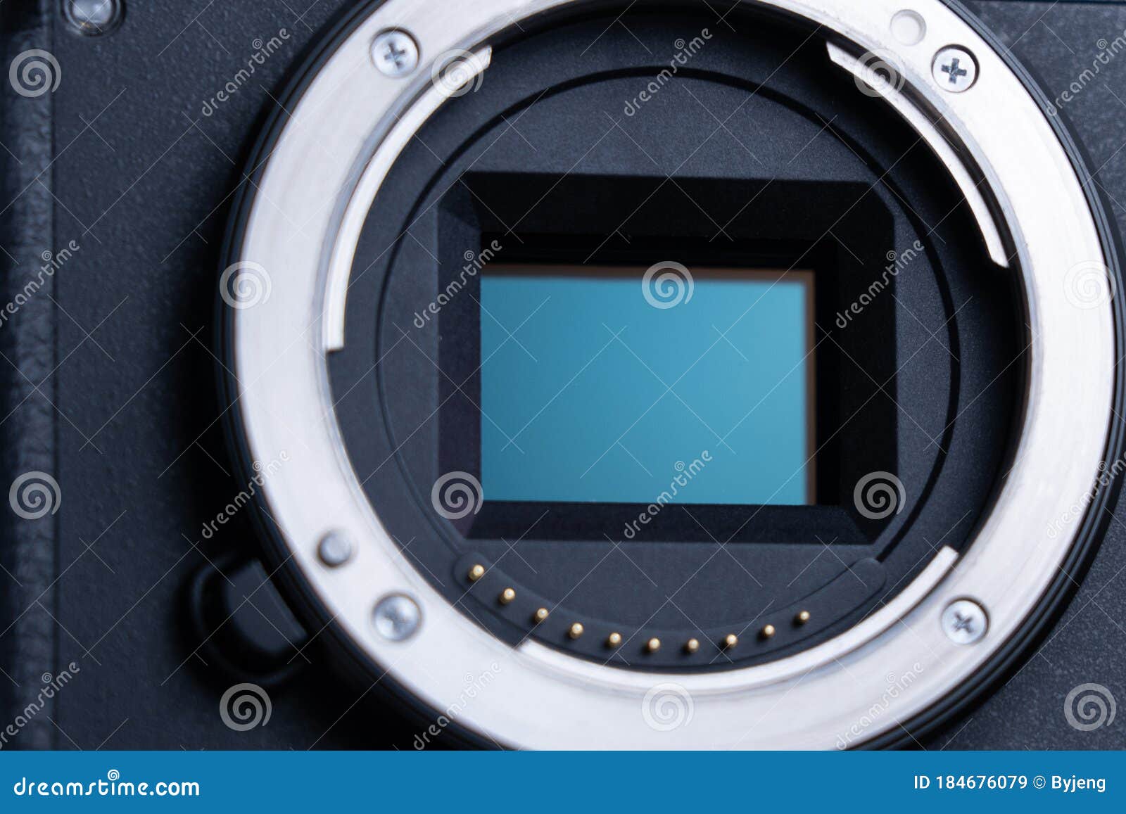 Digital Camera APS-C Sensor and Lens Mount Stock Image - Image of chip ...