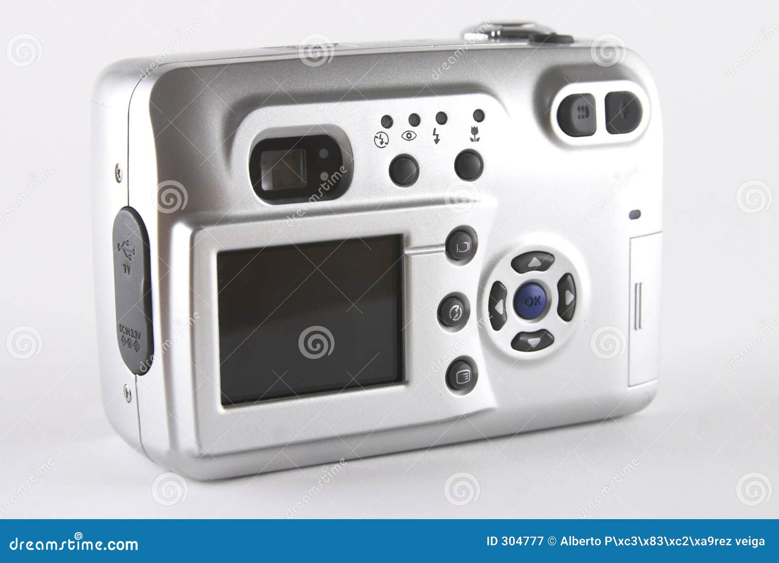 Digital camera back stock image. Image of black, screen - 304777