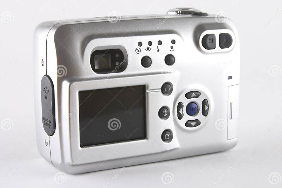 Digital camera back stock image. Image of black, screen - 304777