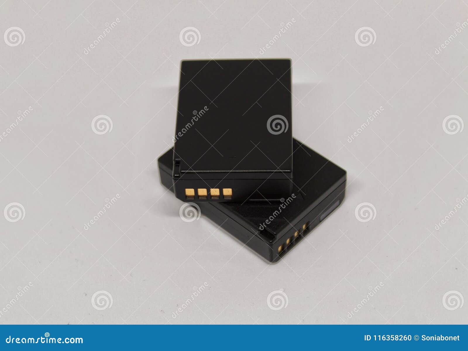 Digital Camera Batteries White Background Stock Photo - Image of ...