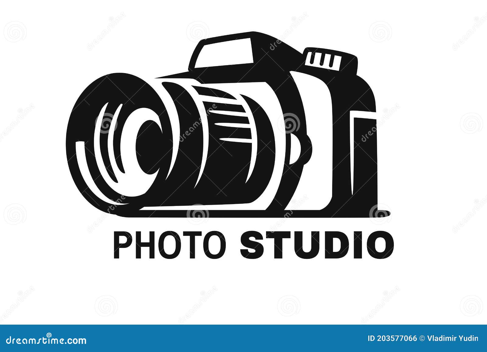 Digital Camera Drawn in Logo Style for Your Project Stock Vector ...