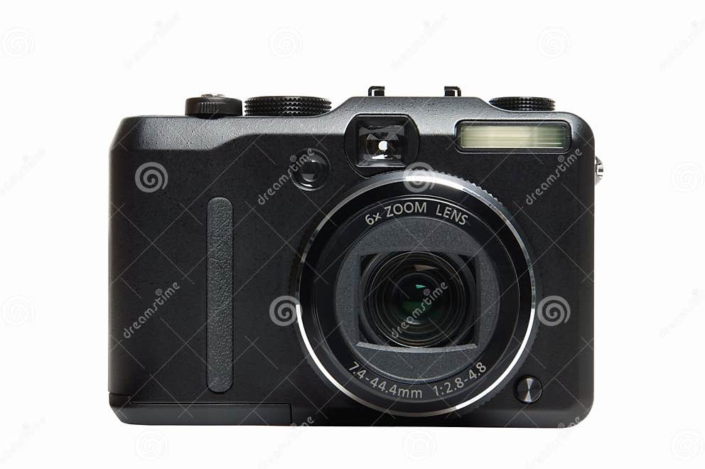 Digital Camera front stock image. Image of quality, black - 3776433