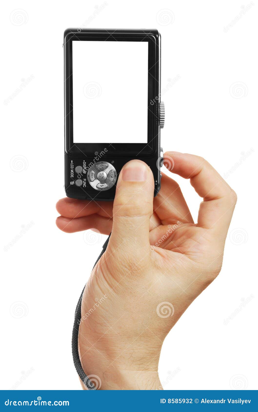 The Digital Camera in a Hand Stock Photo - Image of monitor ...