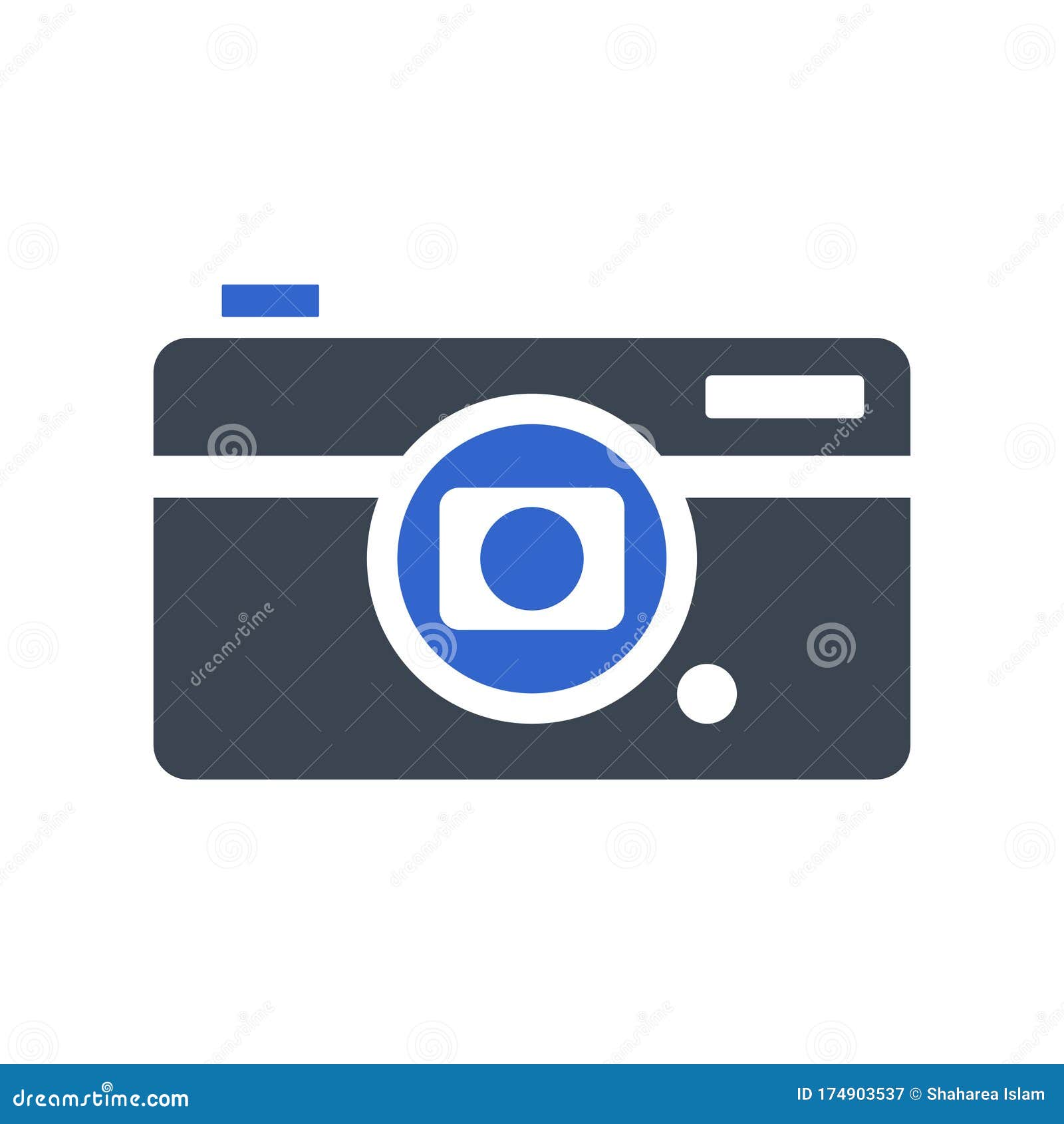 Digital camera icon stock vector. Illustration of symbol - 174903537