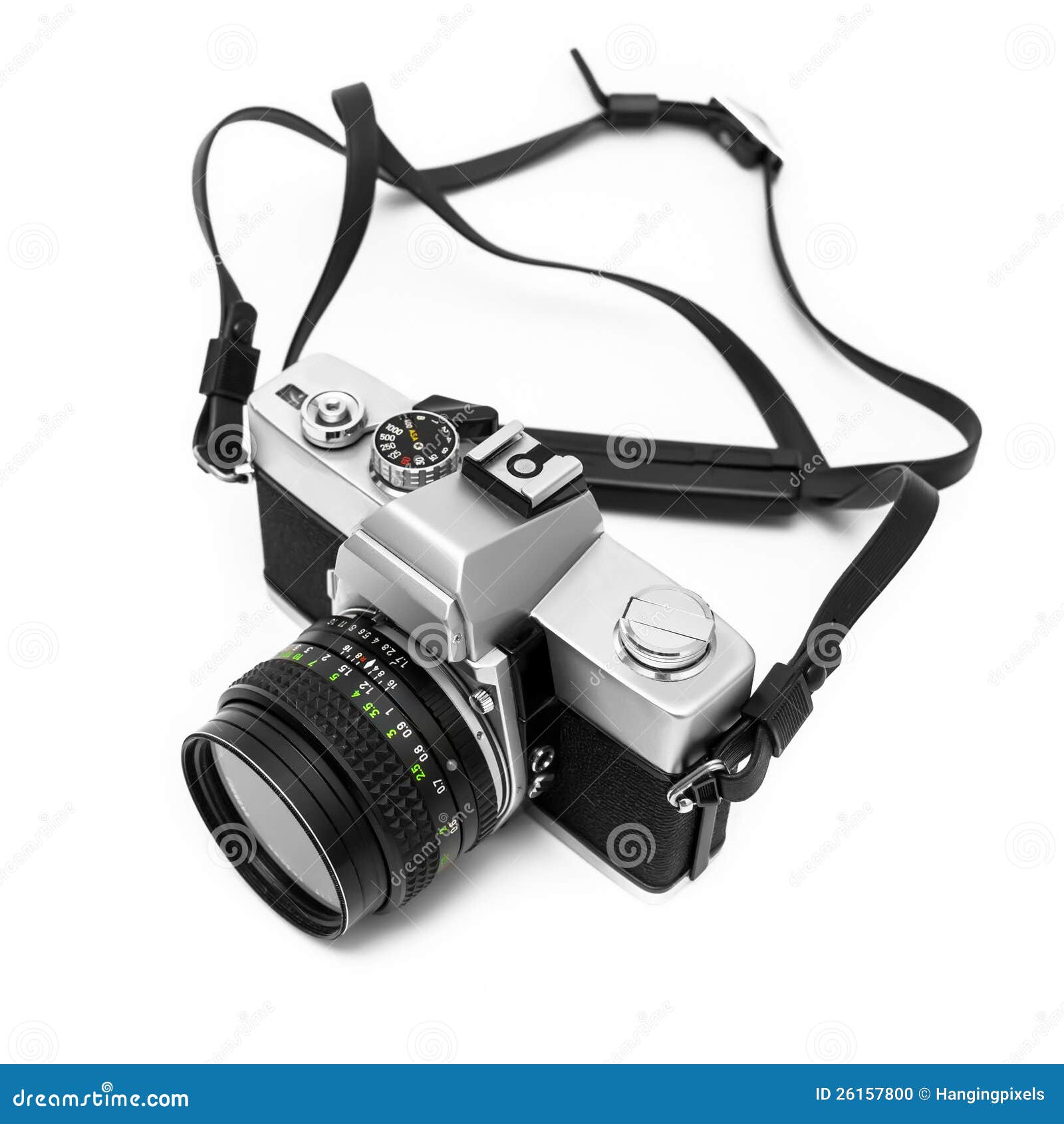 Digital Camera Isolated on White Background DSLR Stock Photo - Image of ...