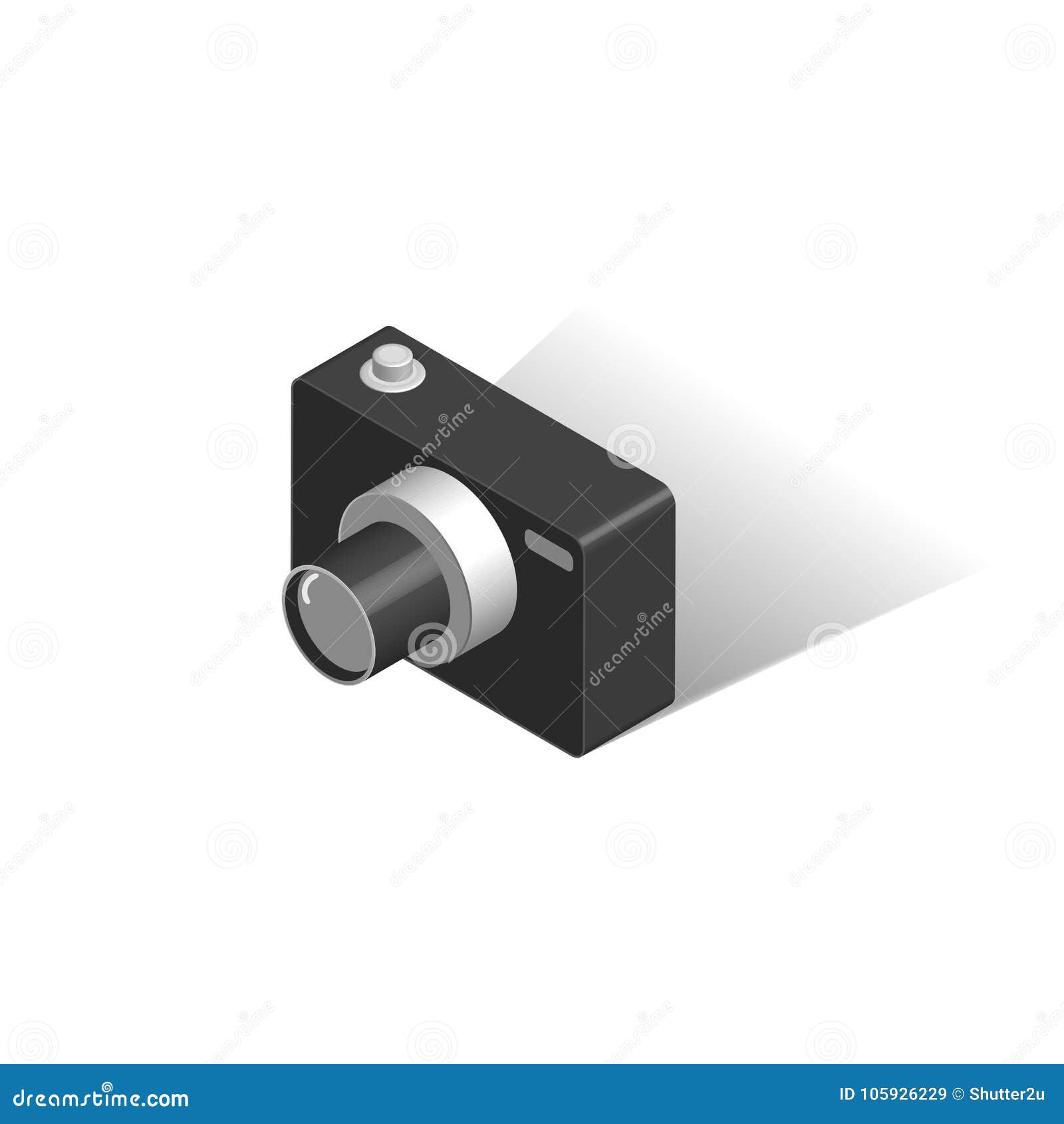 Digital Camera Isometric Vector Stock Vector - Illustration of ...