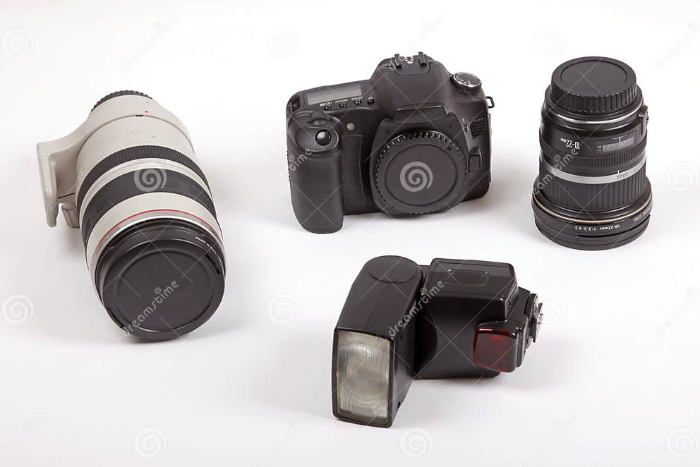 Digital Camera Kit stock image. Image of equipment, lens - 11841479