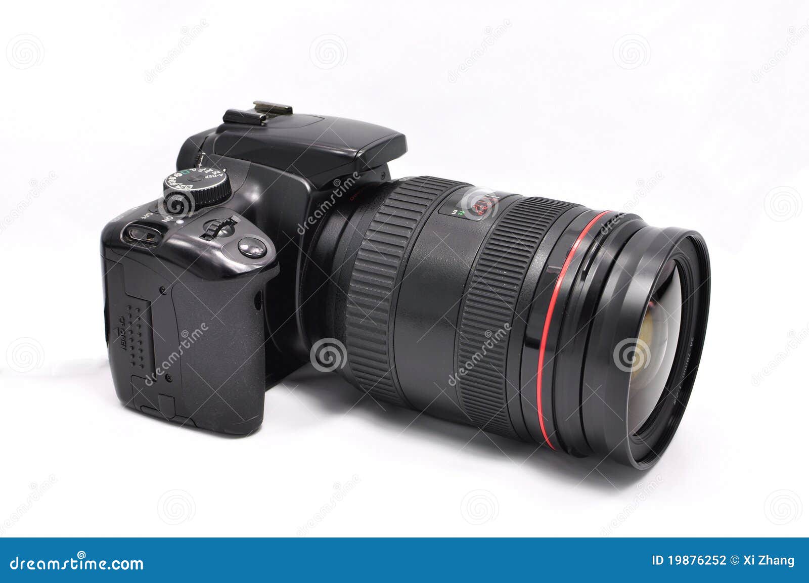 Digital Camera with lens stock photo. Image of isolated - 19876252