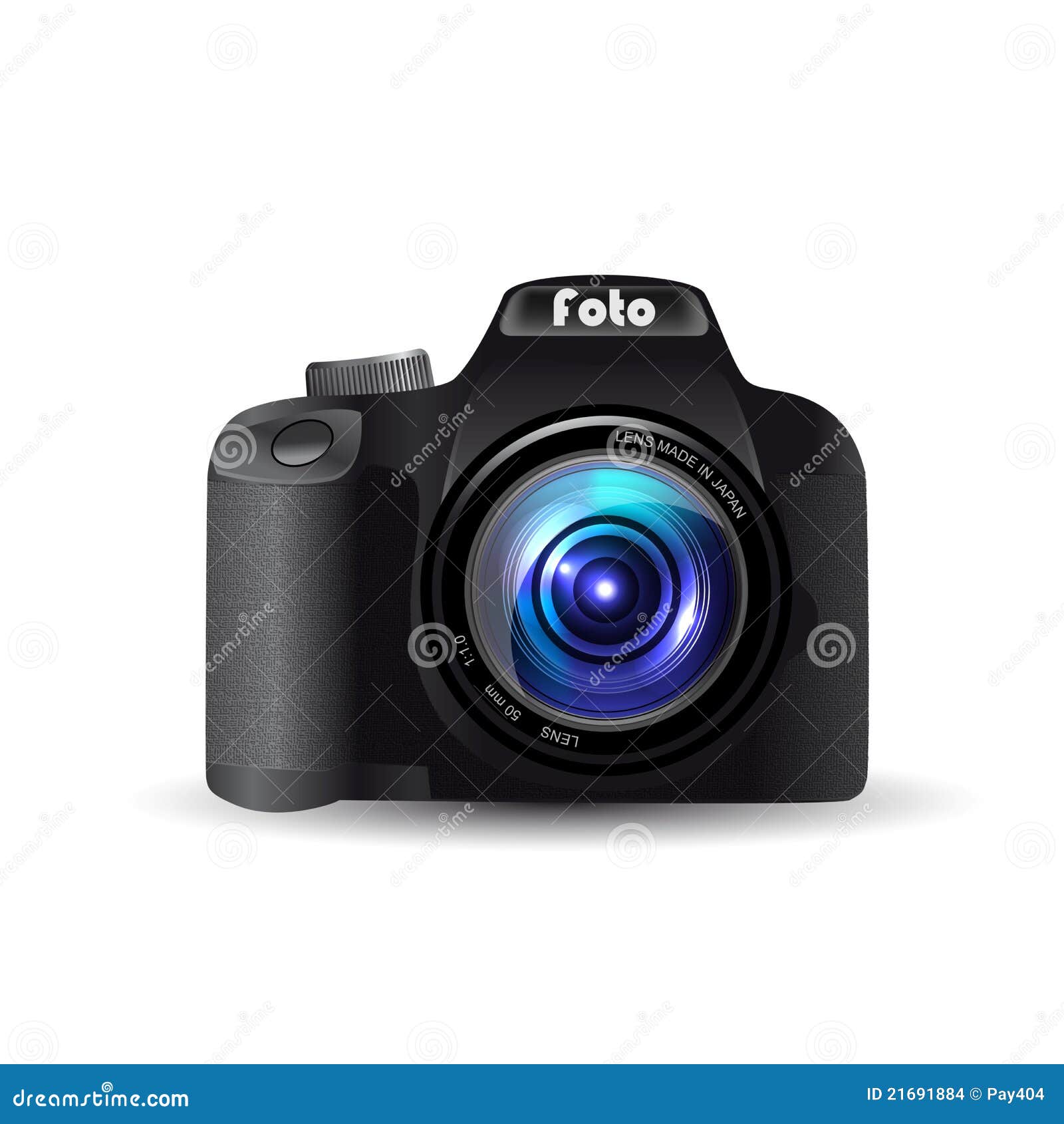 Digital camera lens stock illustration. Illustration of studio - 21691884