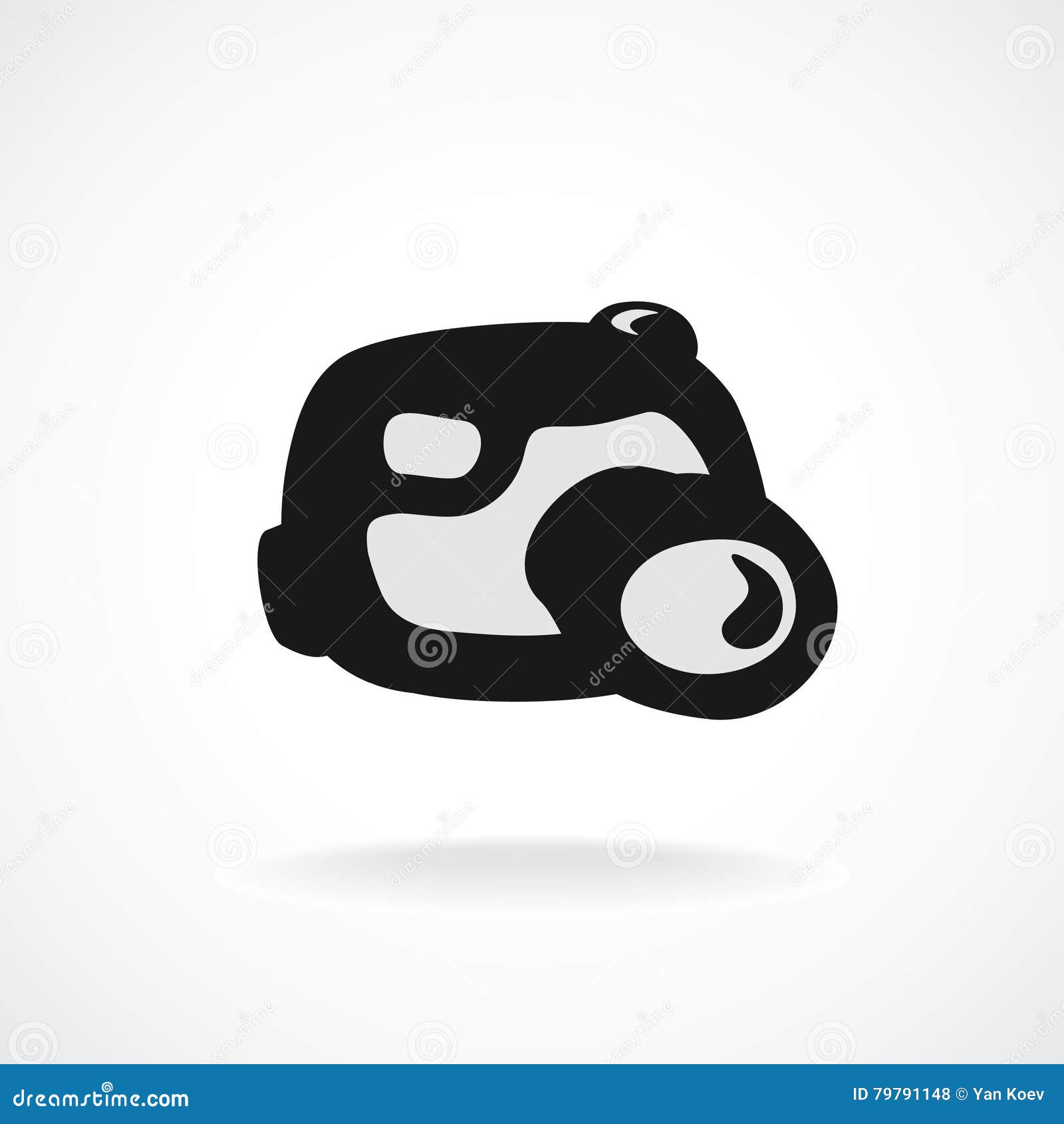 Digital Camera Logo. Cartoon Shapes Style. Stock Vector - Illustration ...