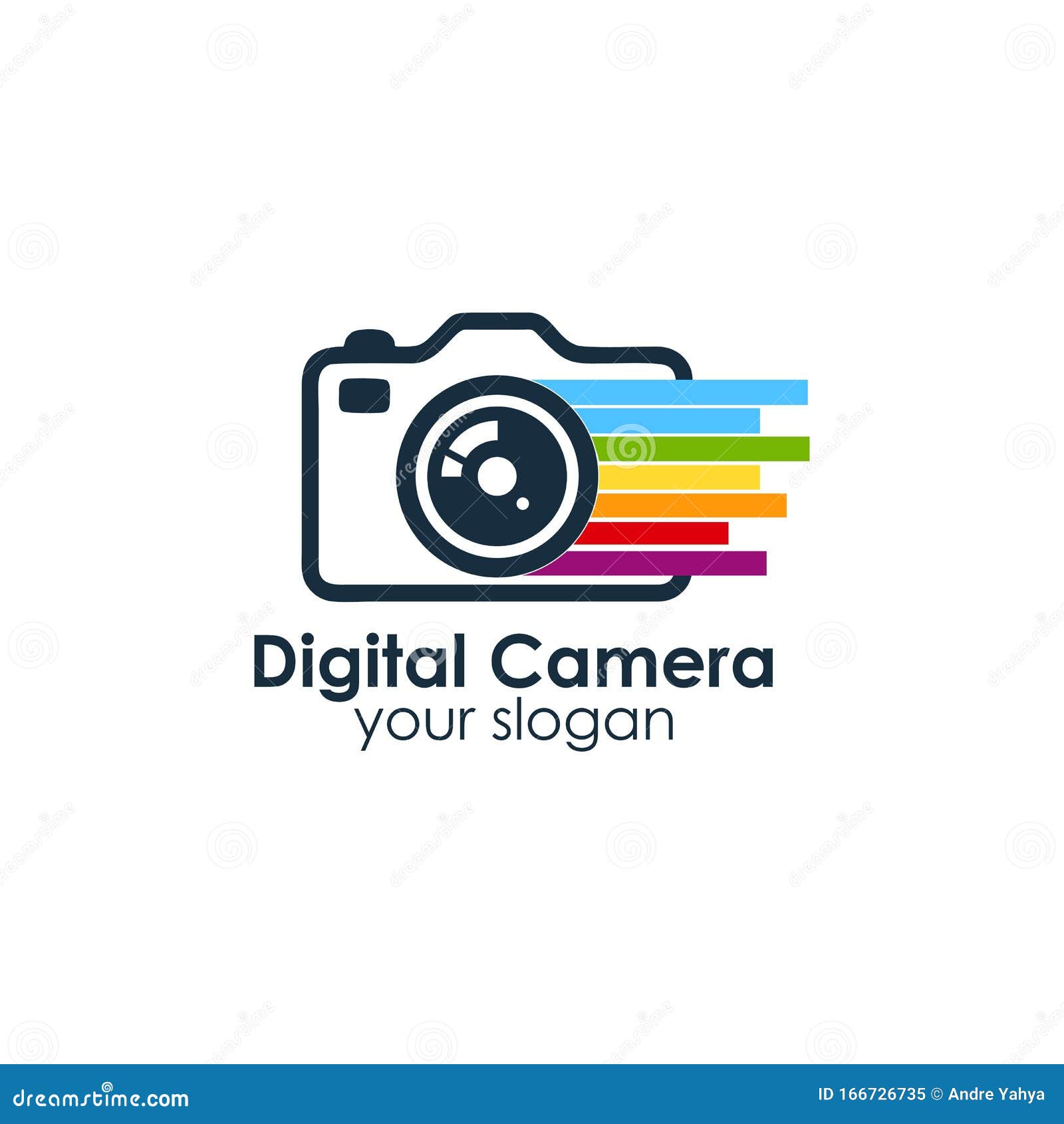 Digital camera logo design stock illustration. Illustration of isolated ...