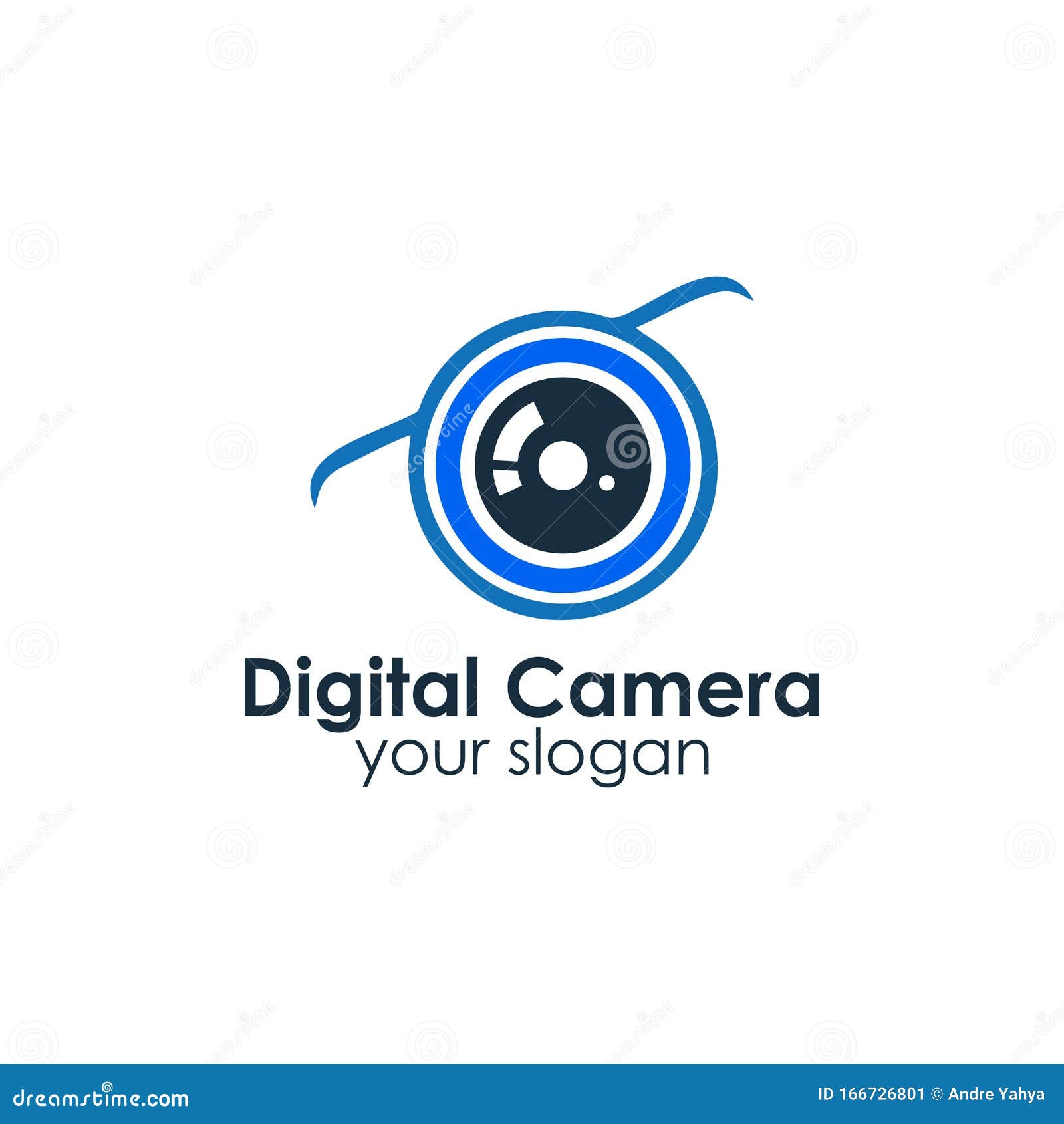 Digital camera logo design stock illustration. Illustration of isolated - 166726801
