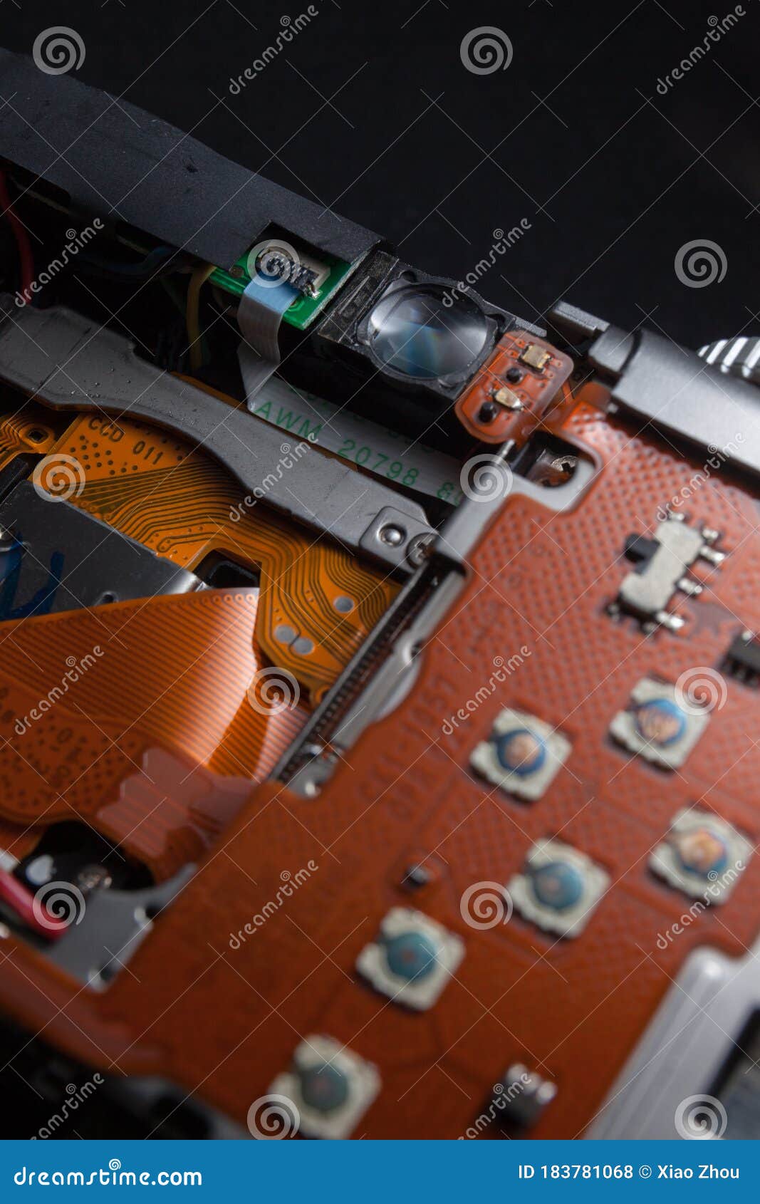 Digital Camera Mainboard and Parts Stock Photo - Image of power ...