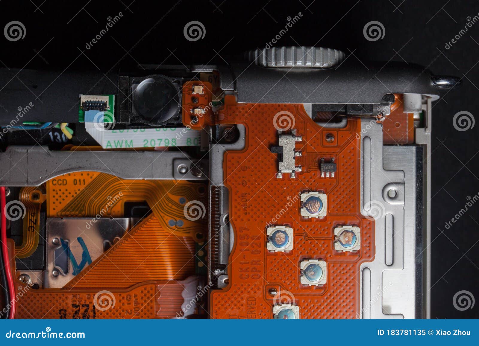 Digital Camera Mainboard and Parts Stock Image - Image of repair ...