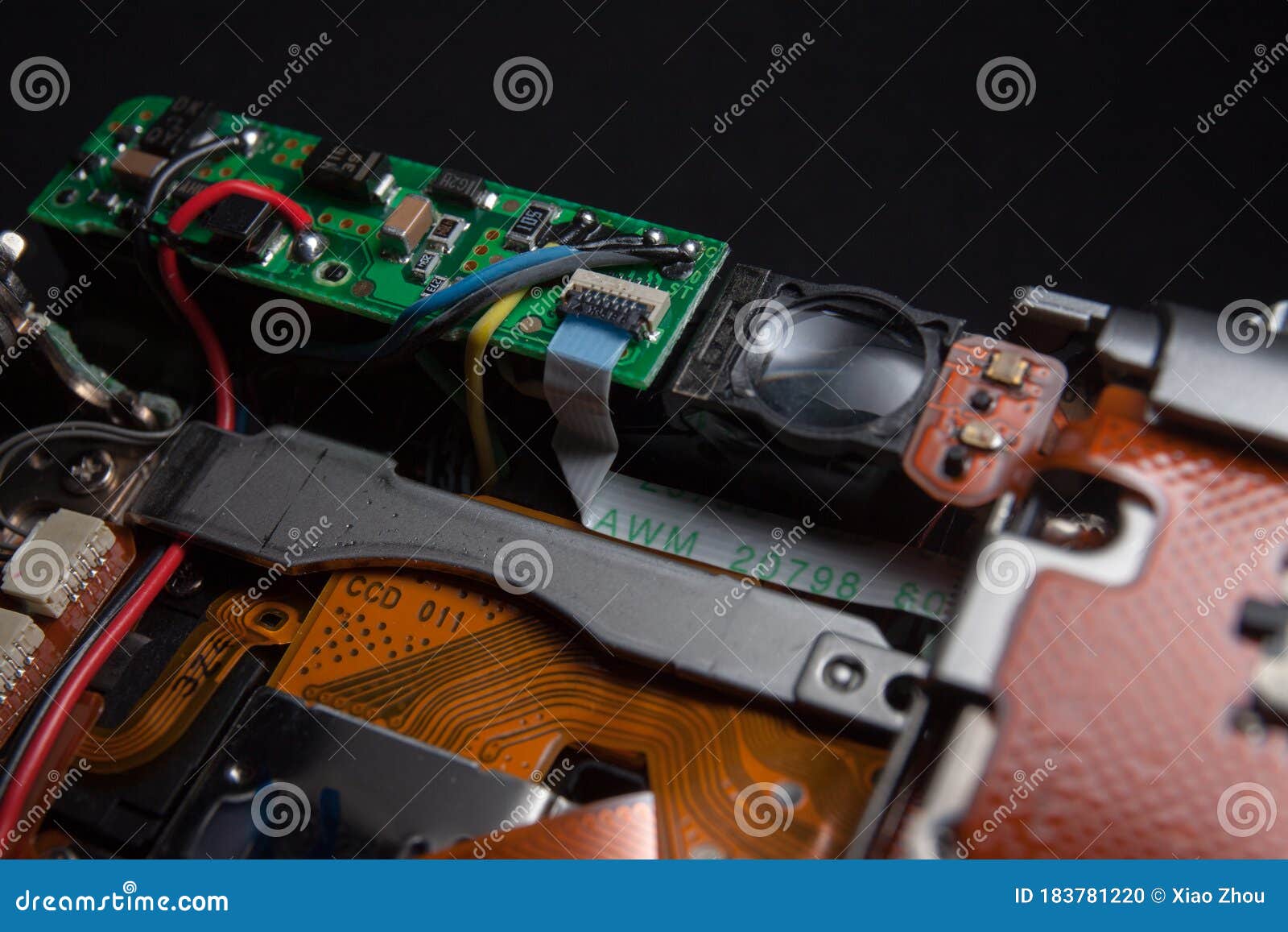 Digital Camera Mainboard and Parts Stock Photo - Image of chips ...