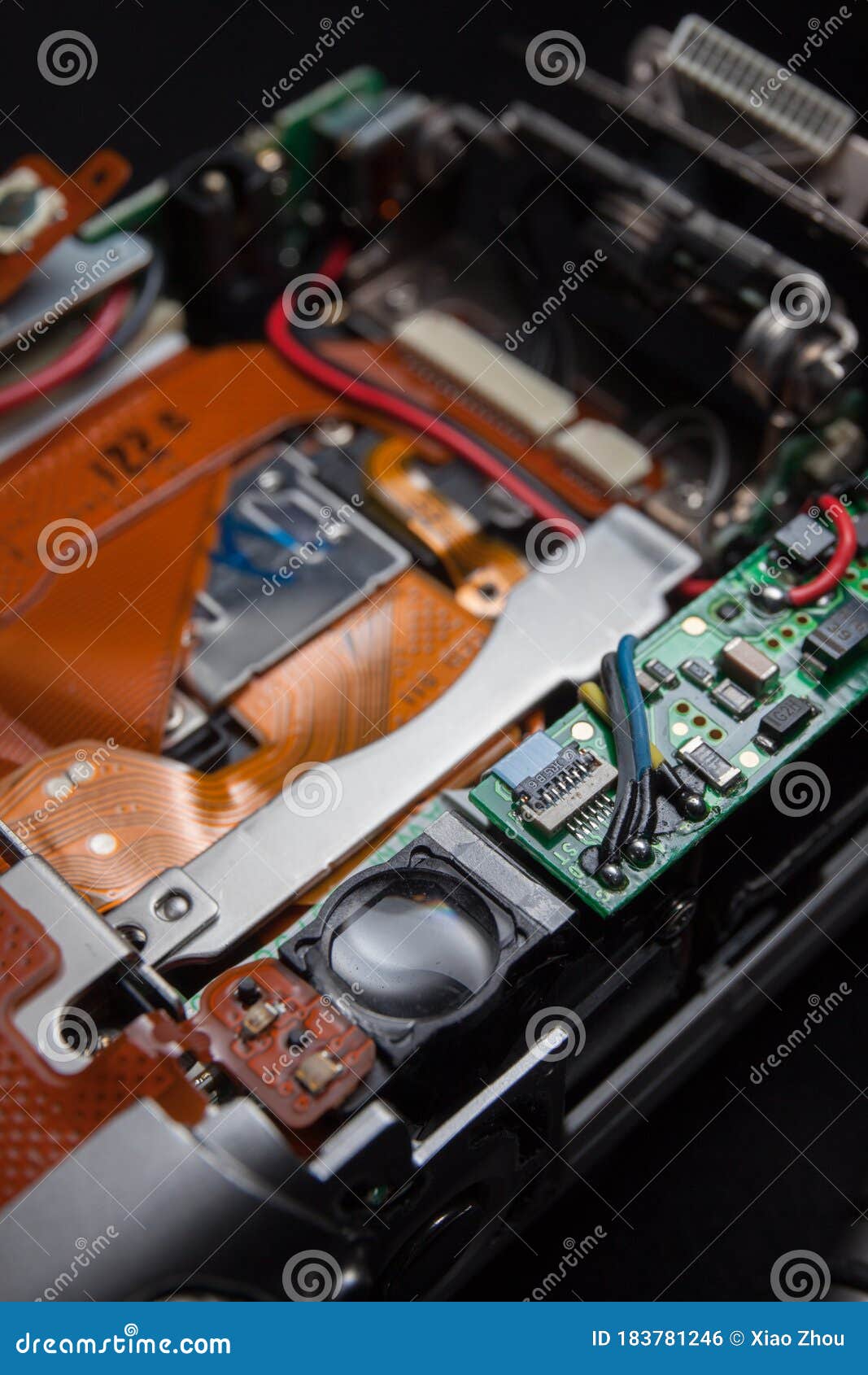 Digital Camera Mainboard and Parts Stock Photo - Image of power ...