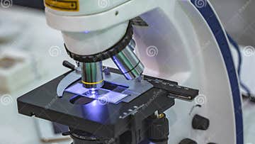 Digital Camera Microscope in Science Laboratory Stock Image - Image of ...