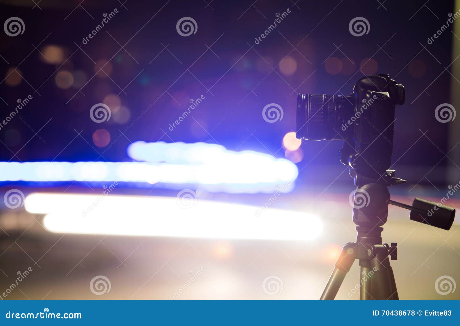 Digital Camera the Night View of City. Stock Photo - Image of macro ...